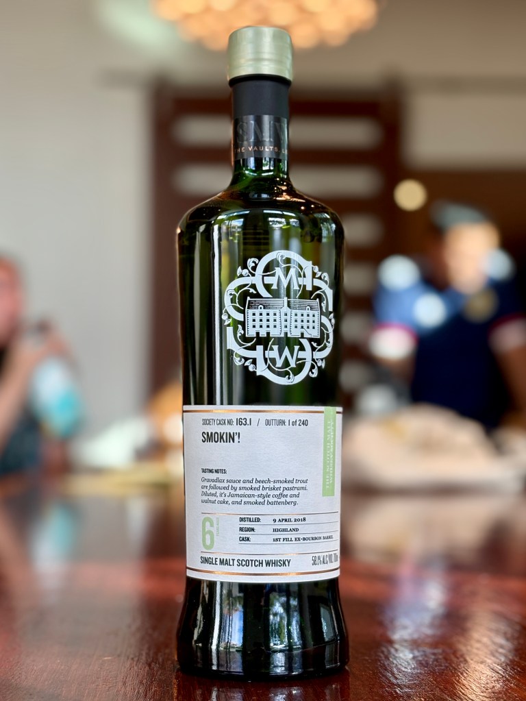 Isle of Harris 6 Year (2018), SMWS 163.1 “Smokin’!” – Whiskery Turnip