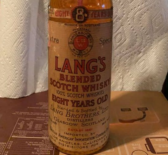 Lang’s 8 Year Blended Scotch Whisky (c. 1945) – Whiskery Turnip